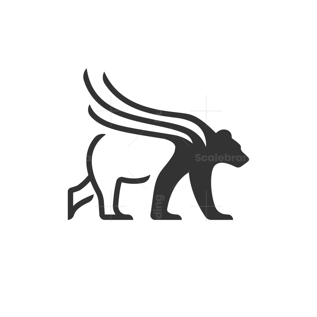 Winged Bear Logo | Scalebranding