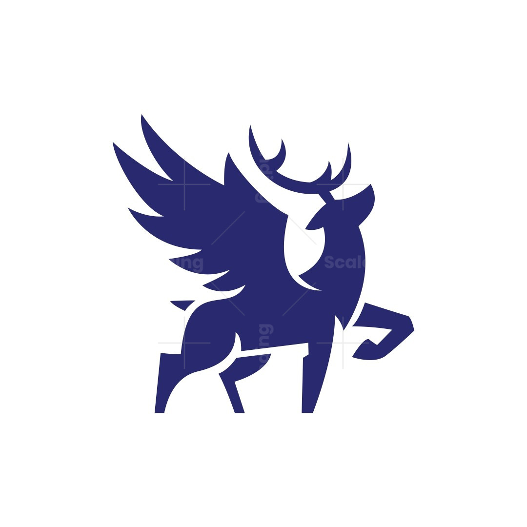 Winged Deer Logo | Scalebranding
