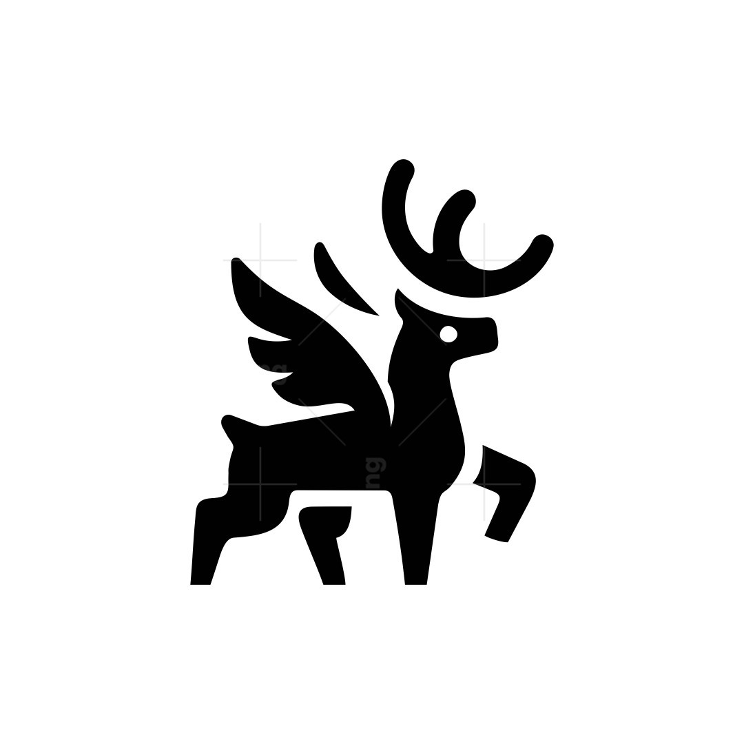 Winged Deer Logo Magic Deer Logo | Scalebranding