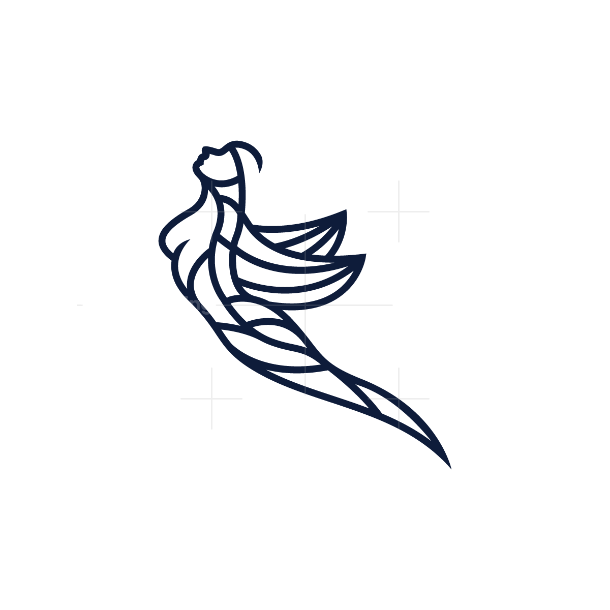 Winged Flying Woman Logo | Scalebranding