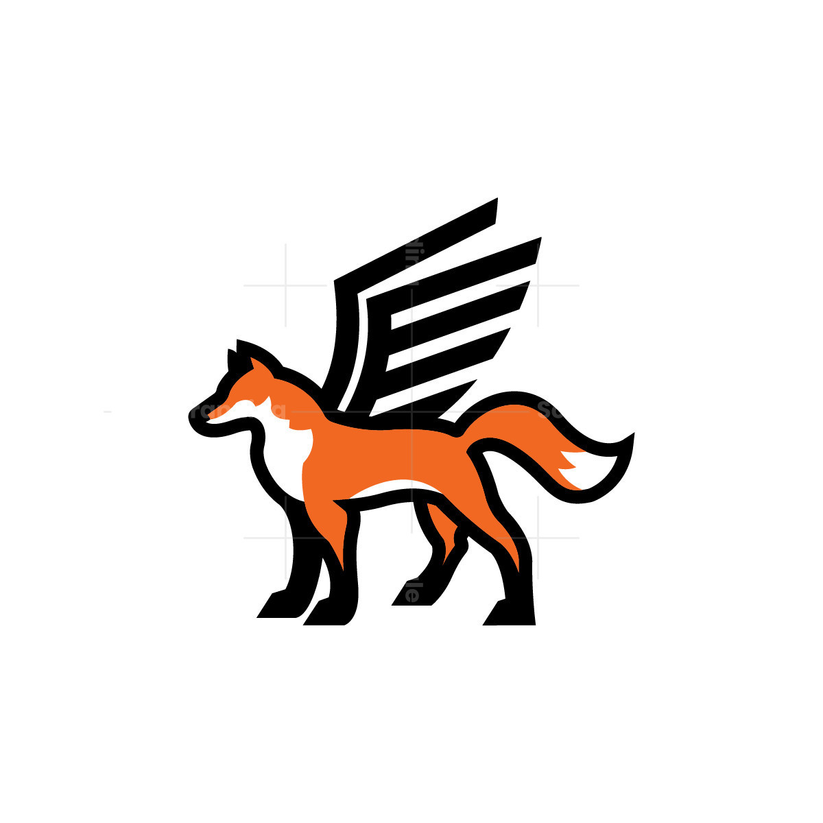 Winged Fox Logo | Scalebranding