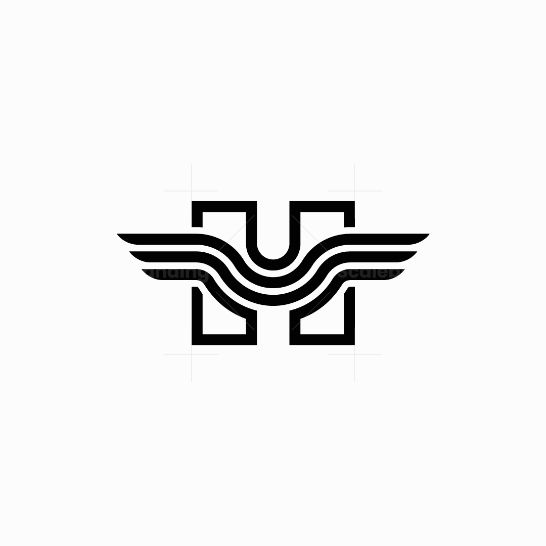 Elegant Winged H Letter Mark Logo | Scalebranding