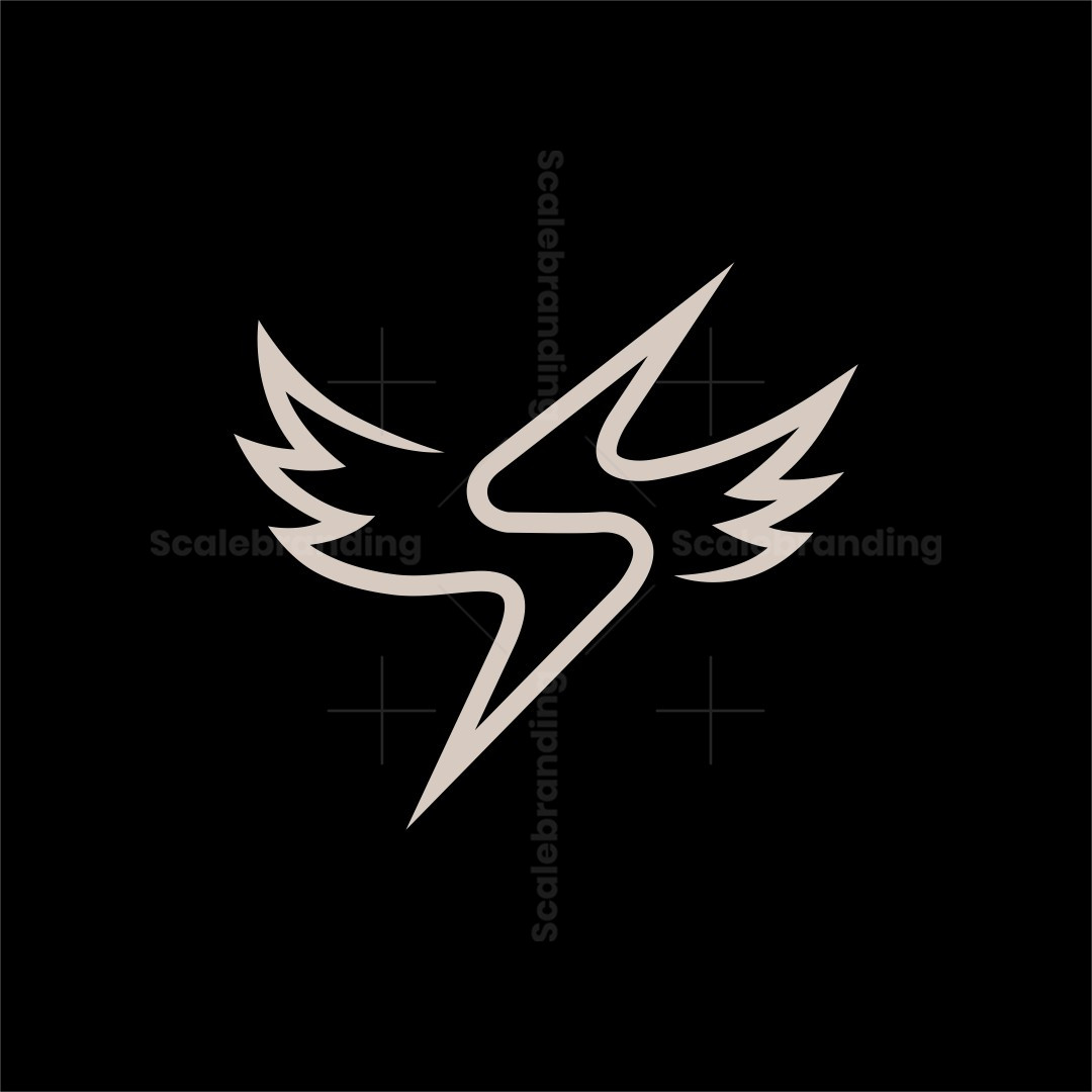 Winged S Letter Logo | Scalebranding