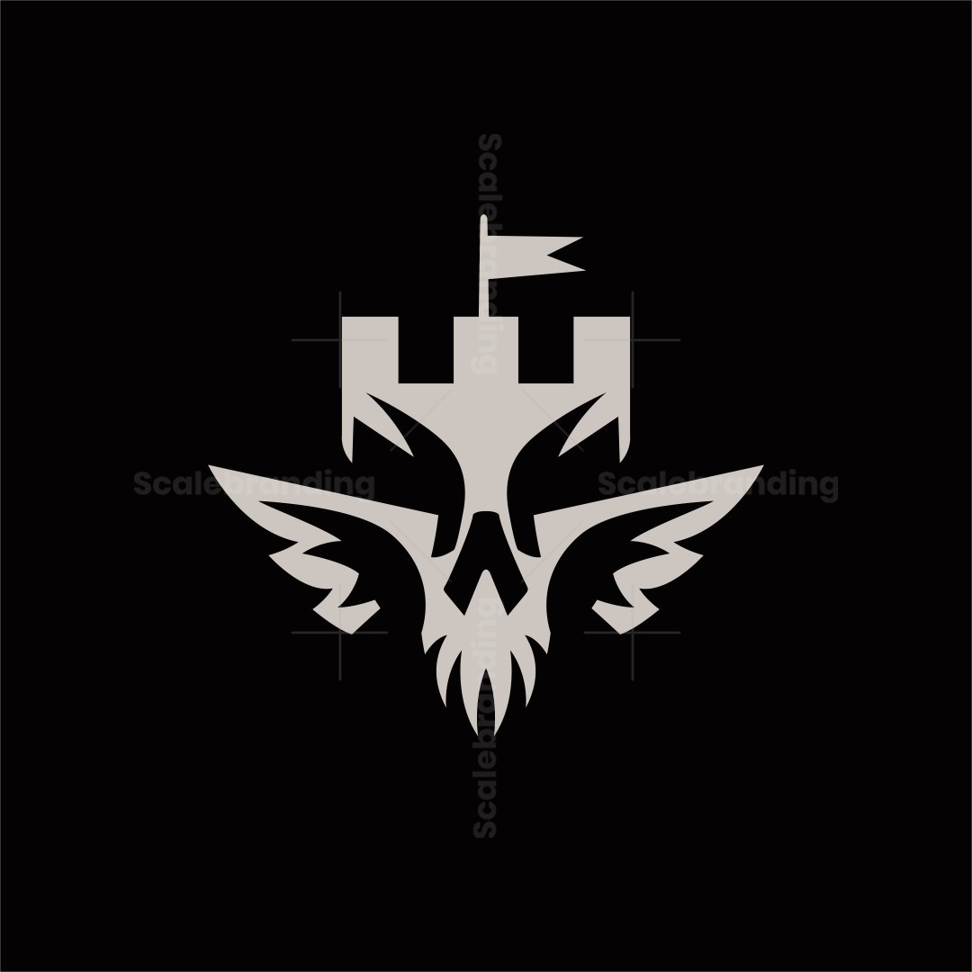 Winged Skull Fort Logo | Scalebranding