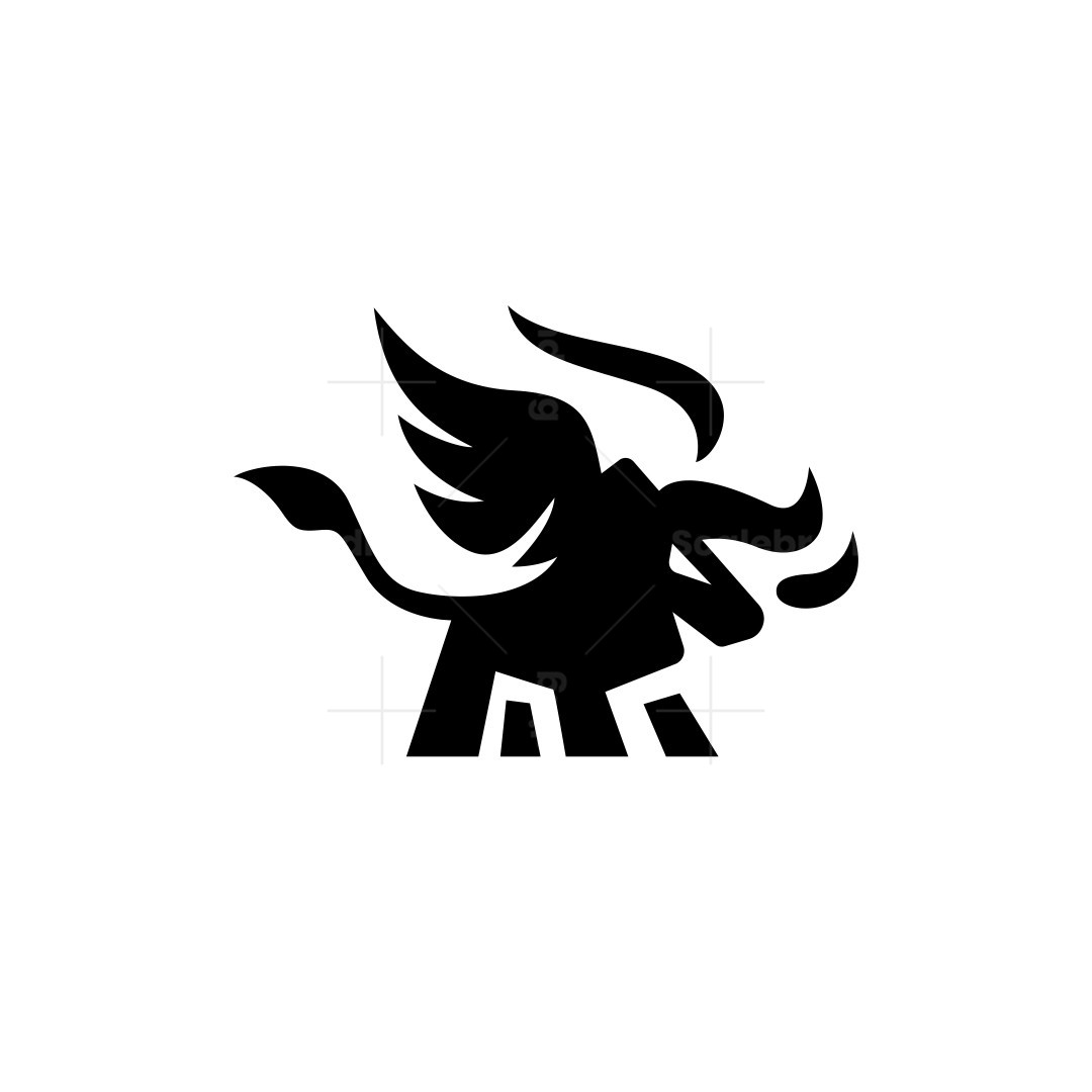 Winged Strong Bull Logo | Scalebranding