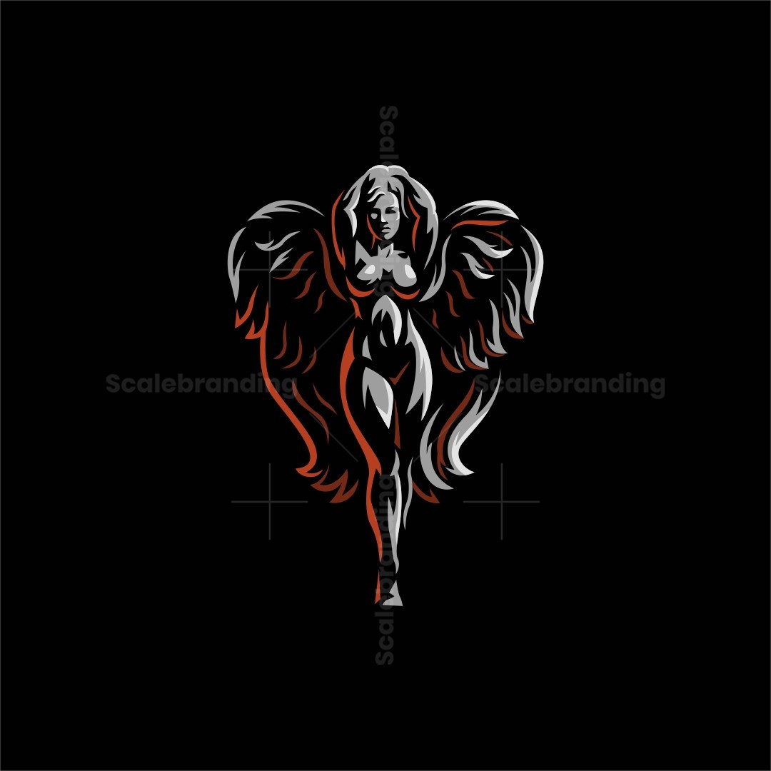 Winged Woman Angel Logo | Scalebranding