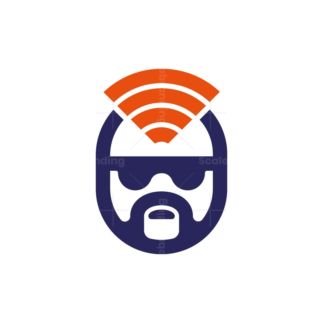 Wireless Network Guy Logo | Scalebranding