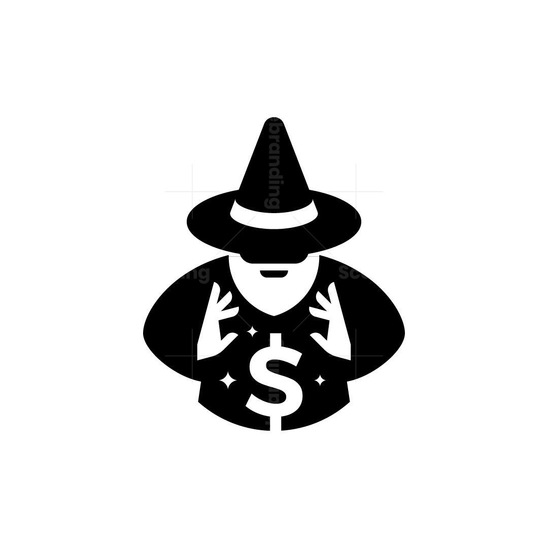 Stylish mascot trade investment finance wizard logo | Scalebranding