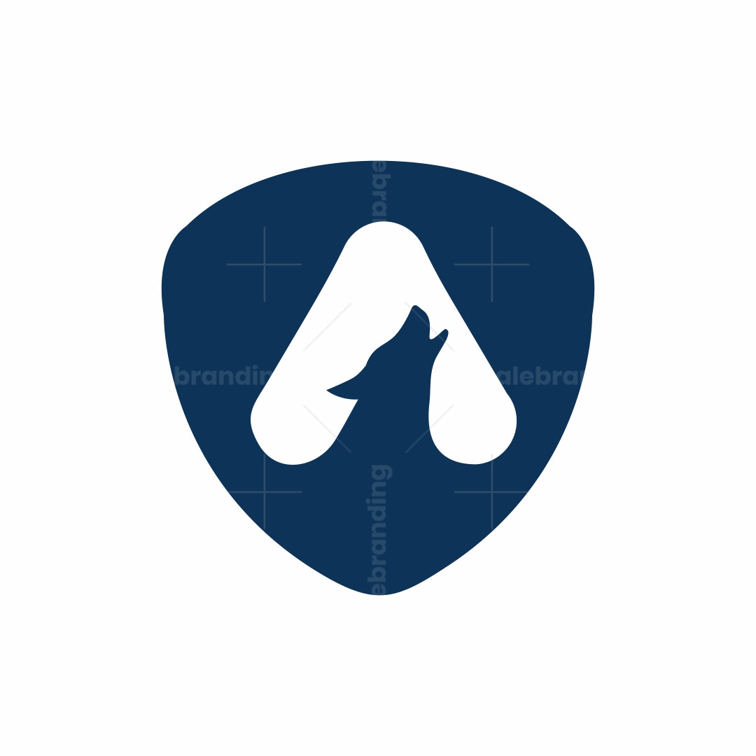 Wolf and shield combination Logo | Scalebranding