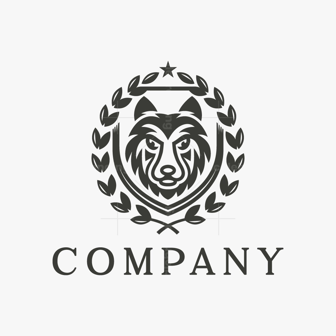 Black And White Wolves Badge