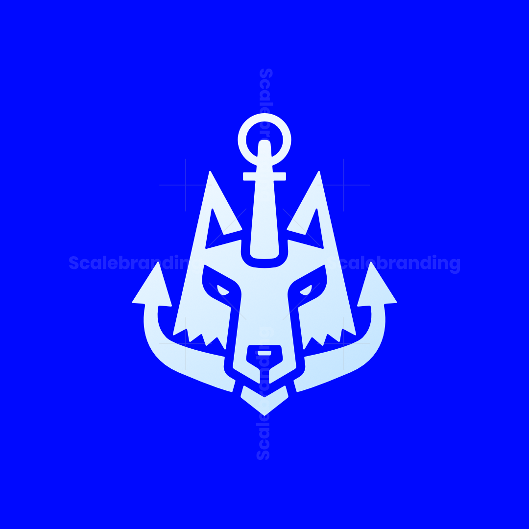 Iconic wolf head anchor logo | Scalebranding