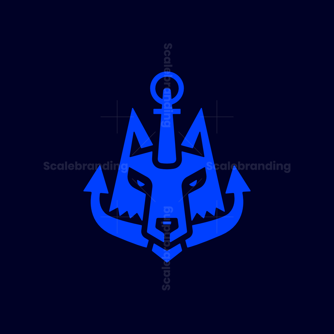Iconic wolf head anchor logo | Scalebranding