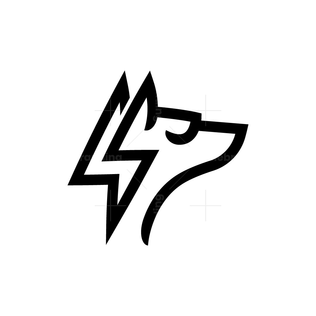 Wolf Lightning Logo | Scalebranding