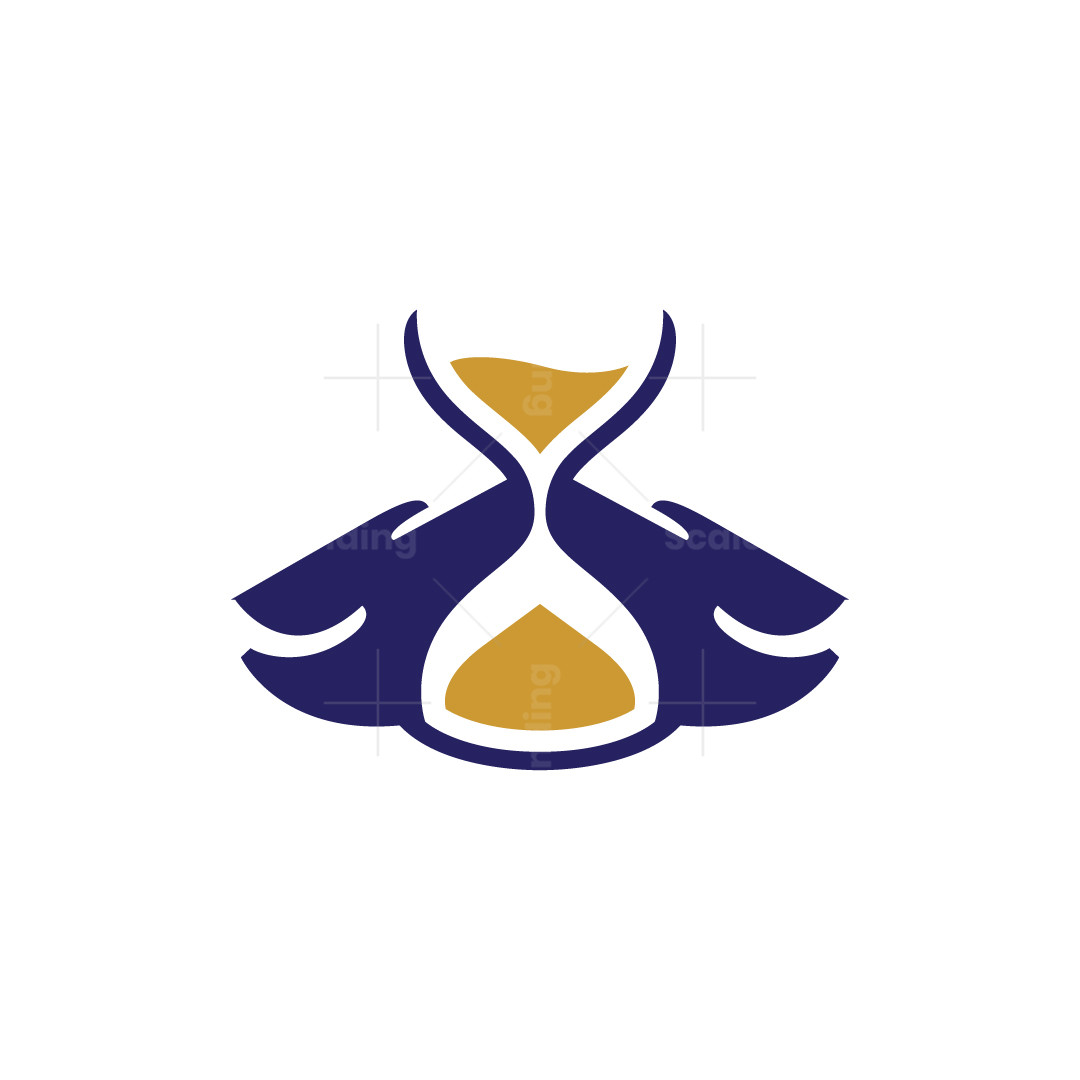 Time Wolves Logo Wolf Logo Hourglass Wolfpack Logo | Scalebranding