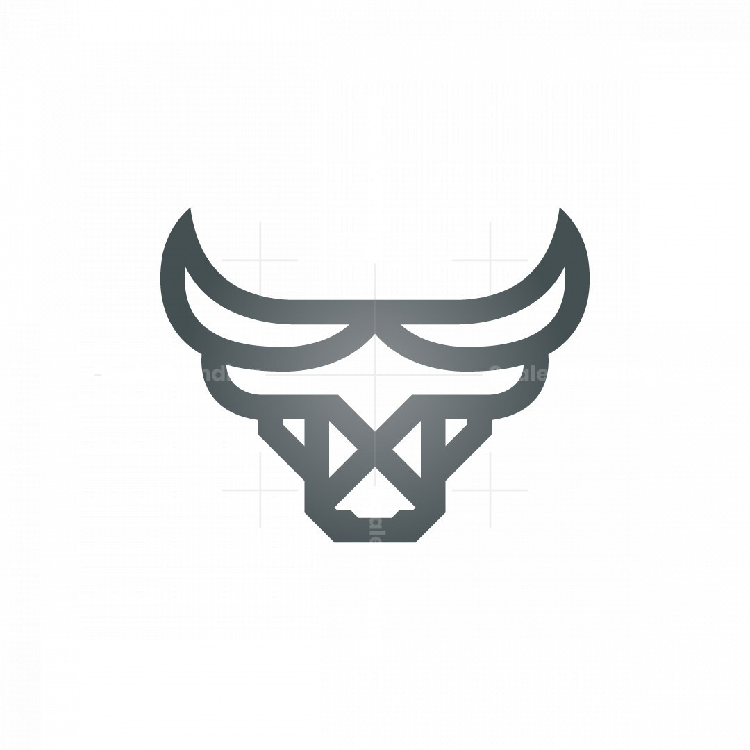 Taurus Logo Modern Letter X Bull Logo Silver Bull Head Logo | Scalebranding