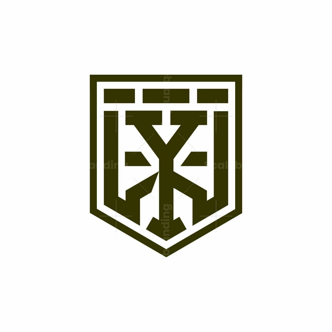Y Shield and Fortress Logo | Scalebranding