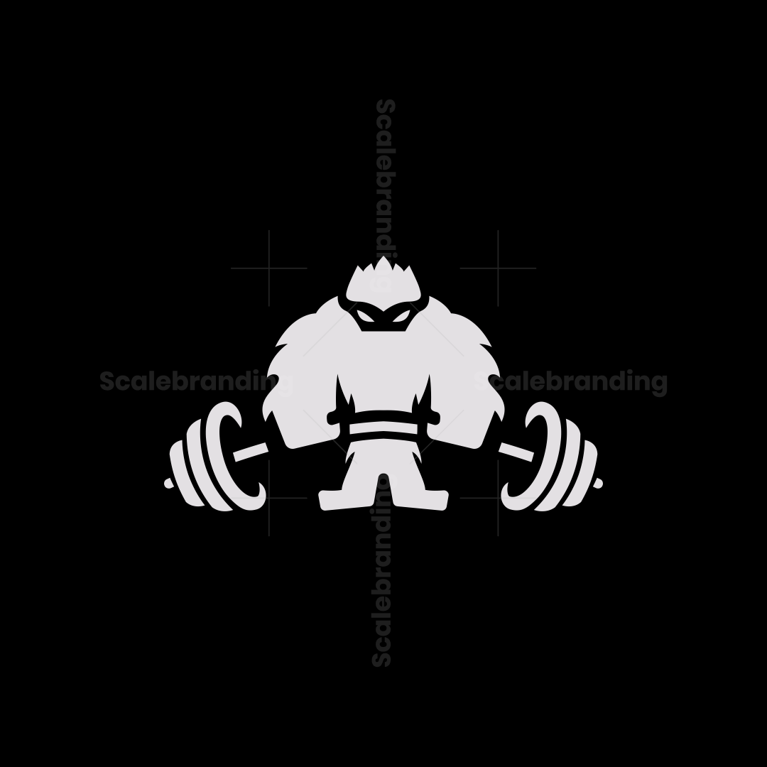 Creative Yeti Bodybuilder Logo Bigfoot Logo | Scalebranding