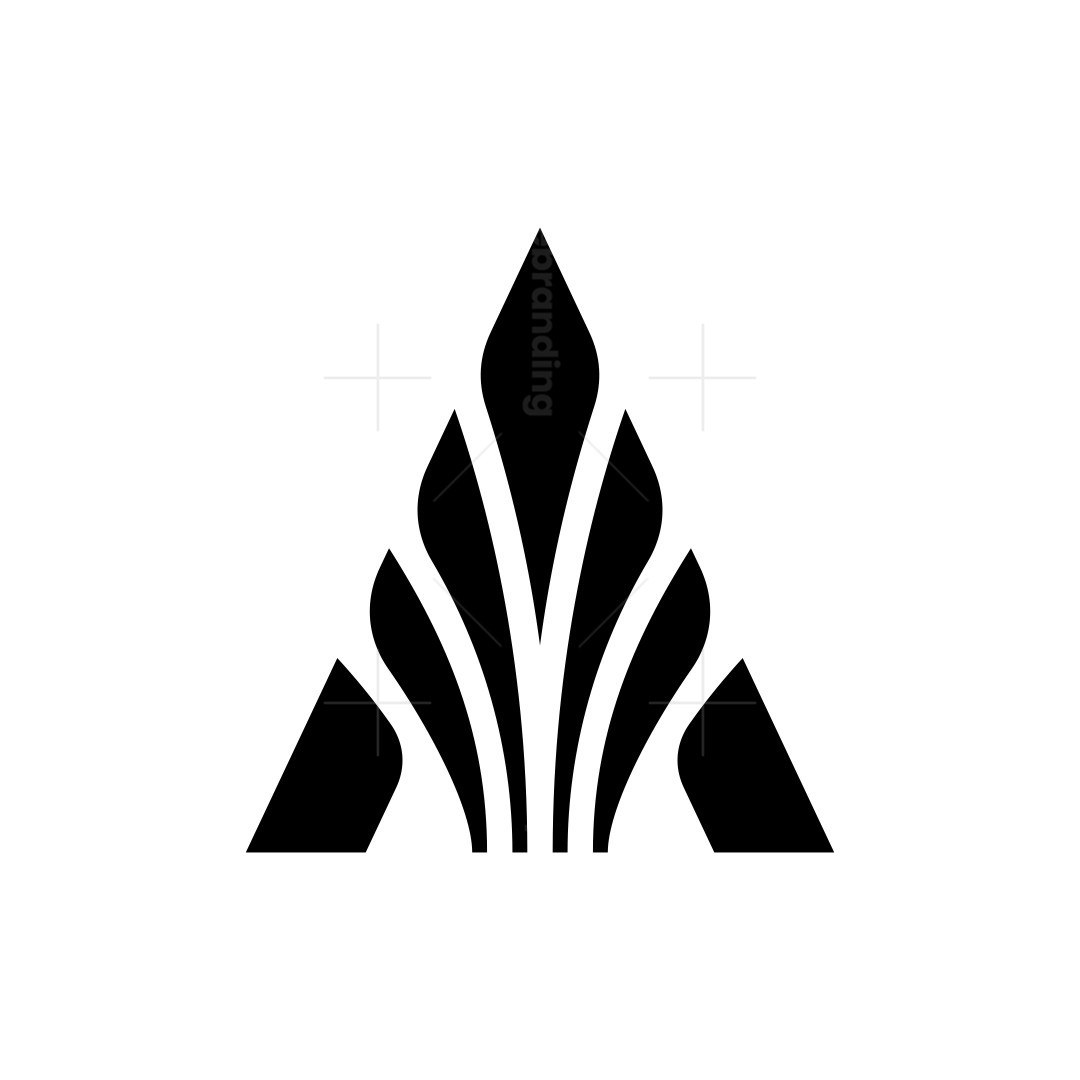Zebra Stripe Letter A Logo | Scalebranding
